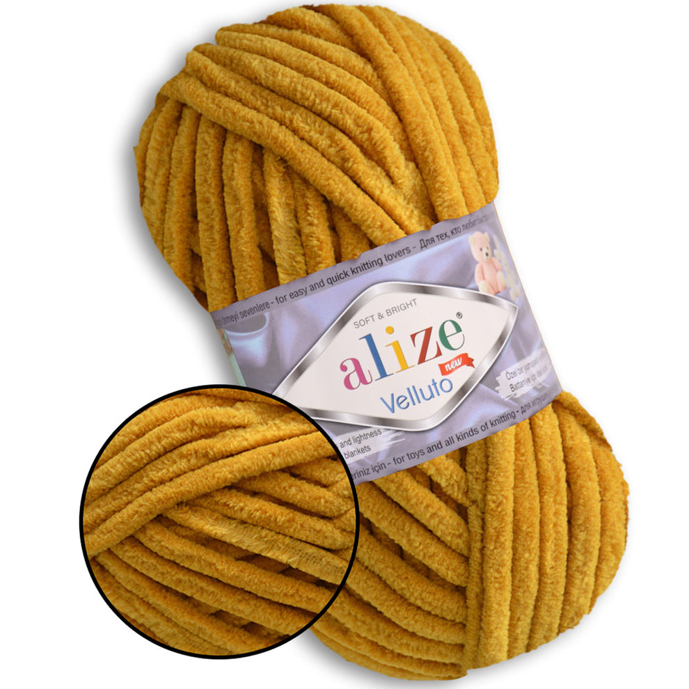Alize Velluto, 43 colors, 3.5 oz / 74 yards – Candy-Yarn